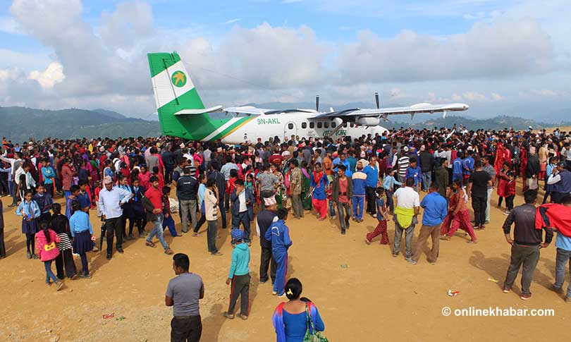 रेसुङ्गा विमानस्थलमा १२ वर्षपछि परीक्षण उडान – Online Khabar