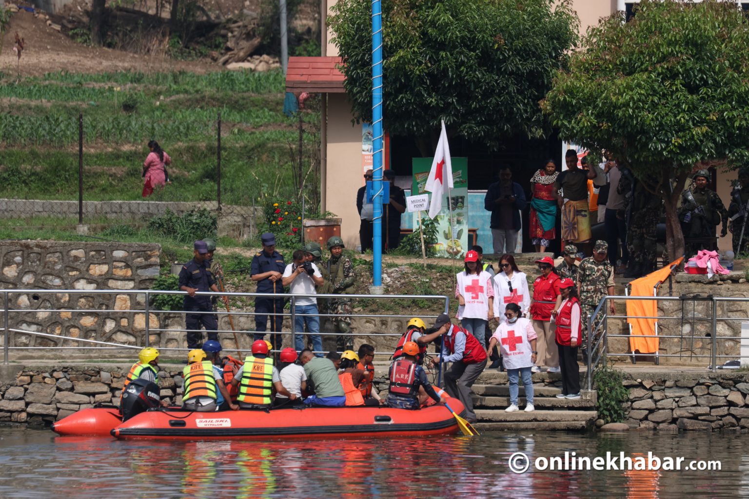 टौदहमा मनसुन प्रतिकार्य सम्बन्धी उद्धार अभ्यास (तस्वीरहरू ) – Online Khabar